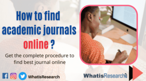How to find academic journals online - WhatisResearch .com