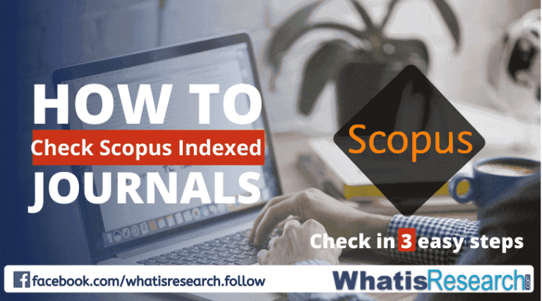 How to check Scopus indexed journals? - WhatisResearch